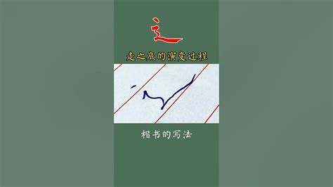 走之儿底”的演变过程，历经几个阶段？写字 练字 书法 汉字 Youtube