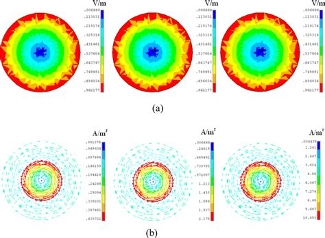 Distributions Of A The Electric Field Magnitude And B The Eddy