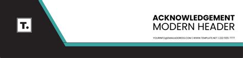 Acknowledgement Modern Header Template Edit Online And Download Example