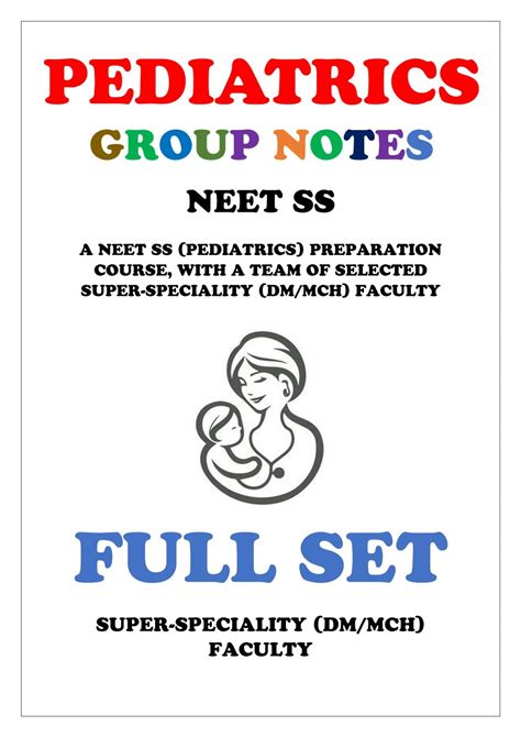 Pediatrics Group Notes 2024 Printdoc