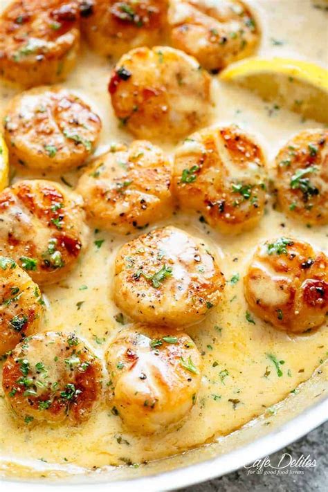 Pan Seared Scallops With Lemon Garlic Sauce Artofit
