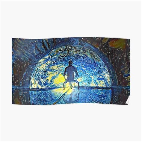 Mass Effect Illusive Man Starry Night Premium Matte Vertical Poster