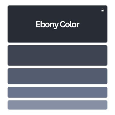 Ebony Color 282c35 Color Codes And Palettes