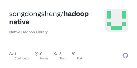 GitHub Songdongsheng Hadoop Native Native Hadoop Library
