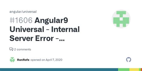 Angular9 Universal Internal Server Error Nullinjectorerror · Issue 1606 · Angularuniversal
