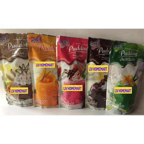 Jual Puding Nutrijell Agar Pandan Mangga Stroberi Coklat Cappuccino