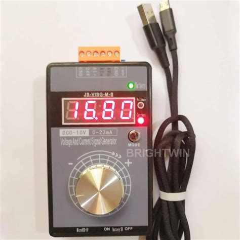 Analog 0 5V 0 10V 4 20mA Signal Generator With Rechargeable Battery Pocket Adjustable Voltage