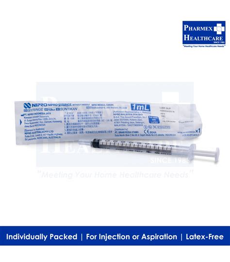 Nipro 3cc Sterile Syringe Only Luer Slip Box Of 100 40 Off