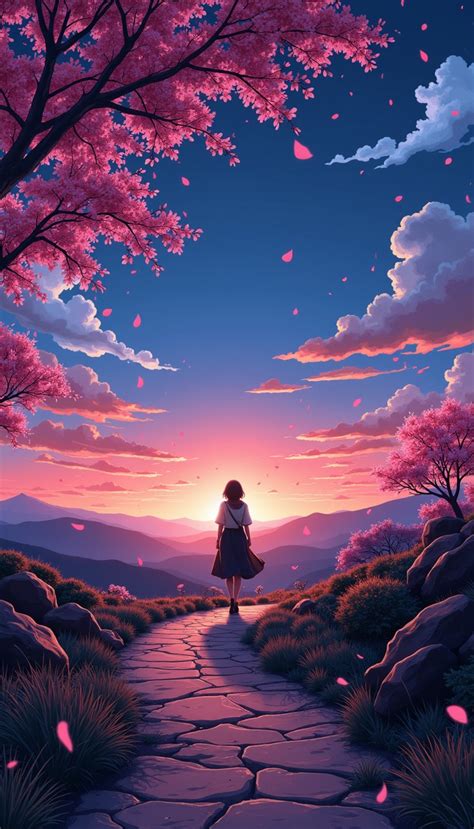 Free Sakura Path Forward Photo Anime Journey Sakura Download At
