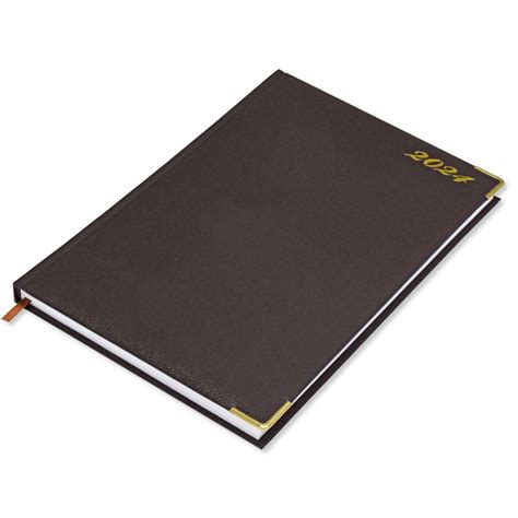 Buy Fis A4 Diary 2024 English Golden Corners Chocolate Fsdi42e24ch