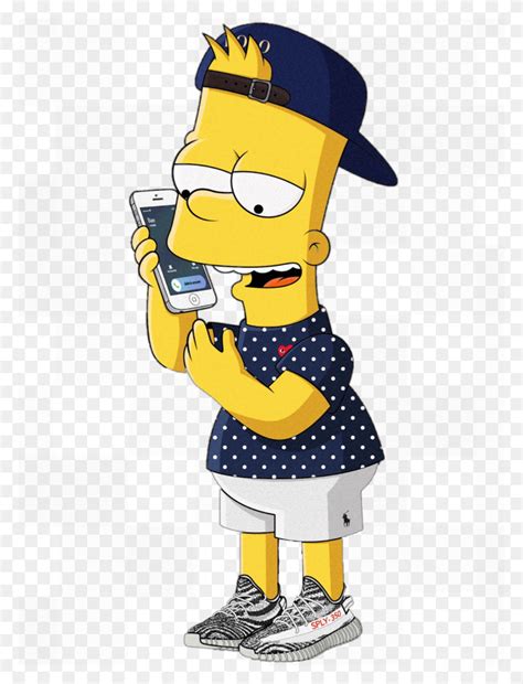 Bart Simpson Iphone Yeezy Simpsons Rich Supreme Money Yeezy Clipart Flyclipart