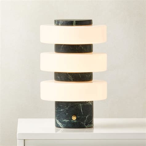 Mercury Modern Green Marble Table Lamp Reviews Cb2 Canada