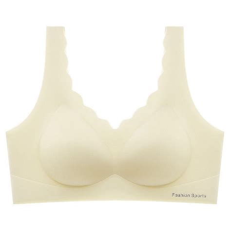 Ywdj Full Coverage Bras For Women Plus Size Pull On Push Up Wirefree