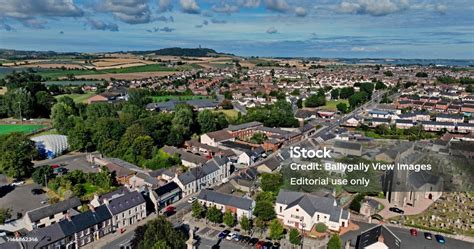 Aerial View Of Comber Town Newtownards Co Down Northern Ireland Stock