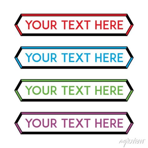 Banner Set Text Box Title Box Speech Text Speech Title Frame Posters For The Wall • Posters