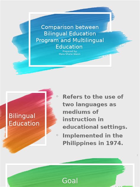 Comparison Between Bep And Mle Pdf Multilingualism First Language