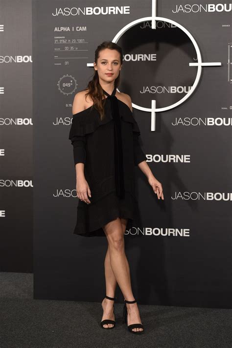 Alicia Vikander Jason Bourne Photocall In Madrid 7132016 • Celebmafia