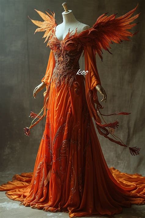 Koo Koo02502124 On X Fire Costume Phoenix Fashion Dragon Costume