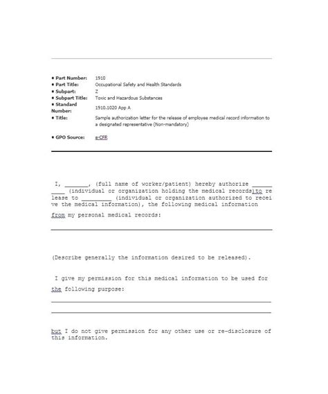 Medical Authorization Letter Template Pdf Template