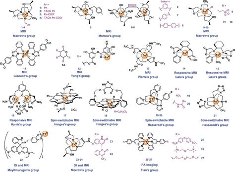 Chemical Structures Of Iron Complexes Used As Bioimaging Agents