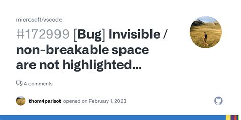 Bug Invisible Non Breakable Space Are Not Highlighted Depending On