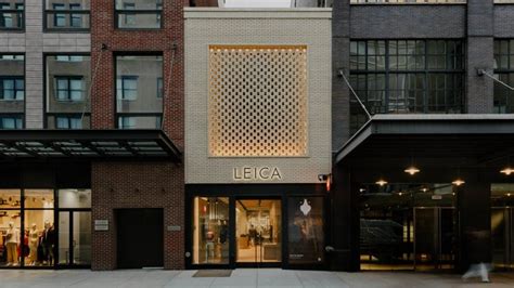 Brick Lattice Fronts Leica Store In New York By Format Architecture Office