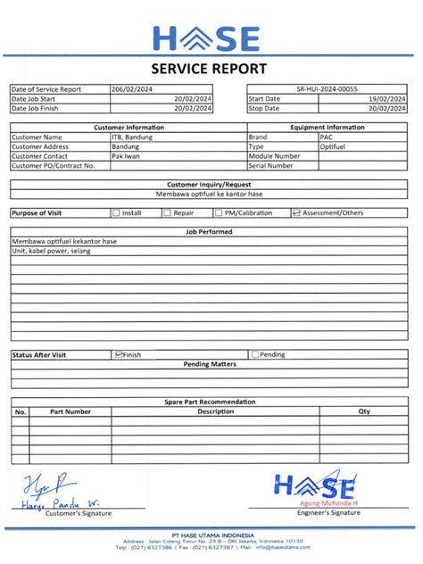 Service Report Gc Simdis Dan Optifuel Pdf