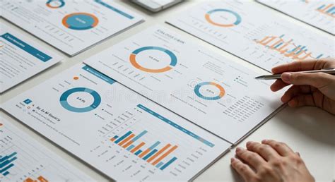 Several Sheets Of Paper Displaying Various Data Visualizations