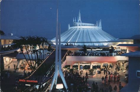 Space Mountain Spectacular Disneyland Anaheim Ca Postcard