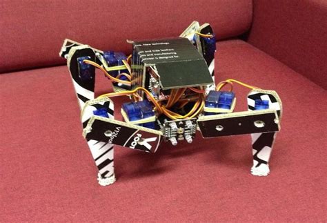 Quadruped Robot Made Entirely Out Of Cardboard Arduino Blog