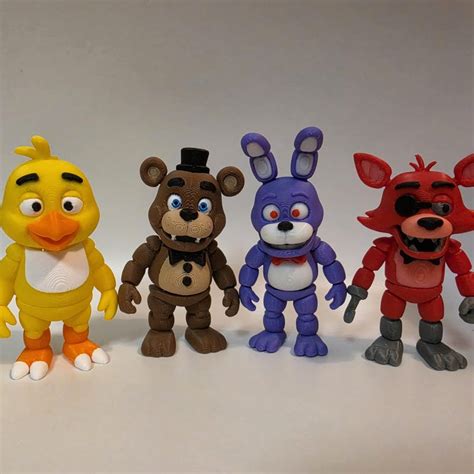 Five Nights At Freddys 3d Printed Figures Etsy