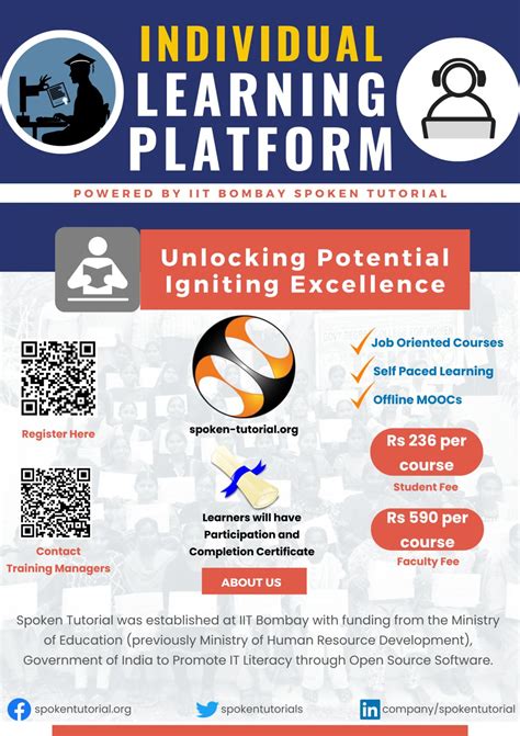 Iitbombay Spokentutorial Individuallearningplatform Education Opensource