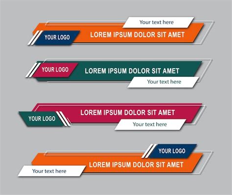 Premium Vector Style Lower Third Template