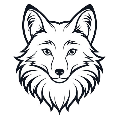 Premium Vector An Outline Illustration A Fox Head
