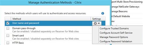Citrix Self Service Password Reset
