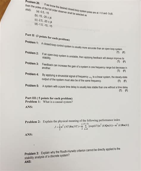 Problem If We Know The Desired Closed Loop System Chegg