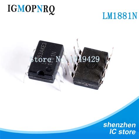 5 Pçslote Lm1881n Dip8 Lm1881 Ic Video Video Sync Separador Novo