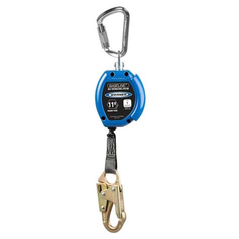 Werner 11 Ft Baseline Self Retracting Lifeline R530011w The Home Depot