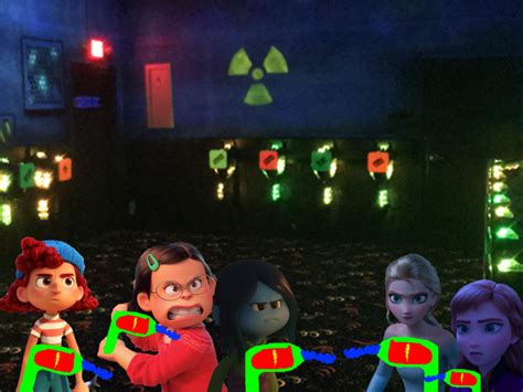 Giulia Mei Ruby Elsa And Anna Shooting Lasers By Relyoh1234 On