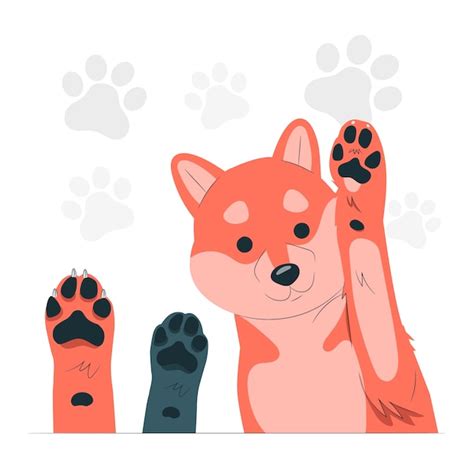Vectores E Ilustraciones De Pata Perro Blanco Para Descargar Gratis