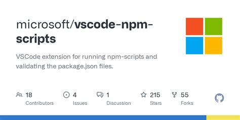 Github Microsoftvscode Npm Scripts Vscode Extension For Running Npm Scripts And Validating