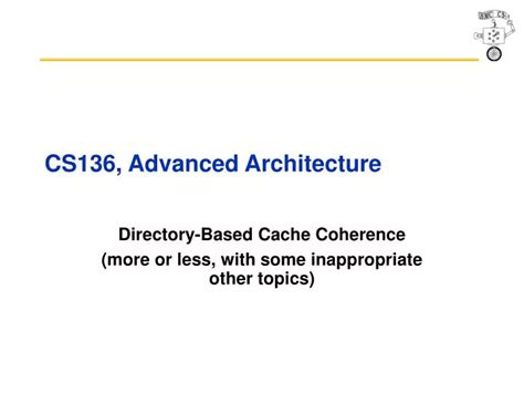 PPT CS136 Advanced Architecture PowerPoint Presentation Free Download ID 5625141