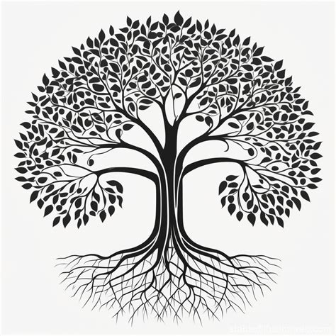 Minimalistic Tree Schematic Stable Diffusion Online