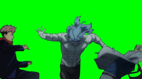 Nanami And Itadori Beating Up Mahito Meme Jujutsu Kaisen Green