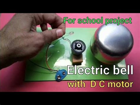 Electric Bell Project School Working Door Alarm Useing Dc Moter