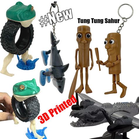 Italian Brainrot Action Figure Boneca Ambalabu 3d Tung Tung Tung Sahur
