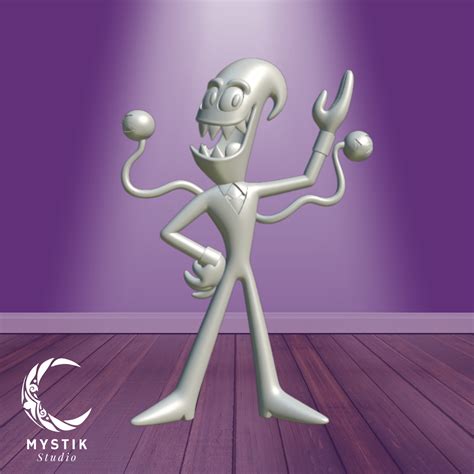 👾 Nergal Billy And Mandy・ Stl File For 3d Printing・cults