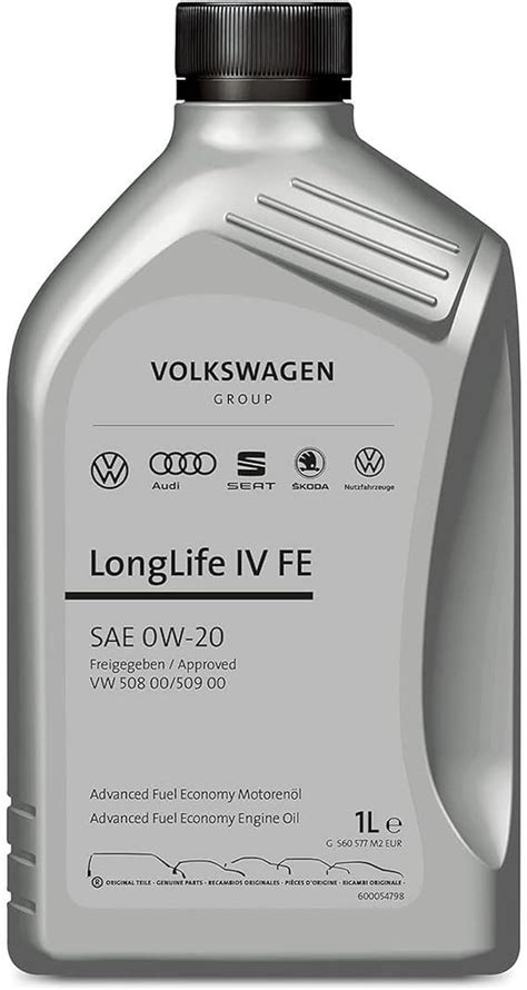 Volkswagen GS60577M2EUR Motoröl 1L Longlife IV Longlife 4 Viskosität ...