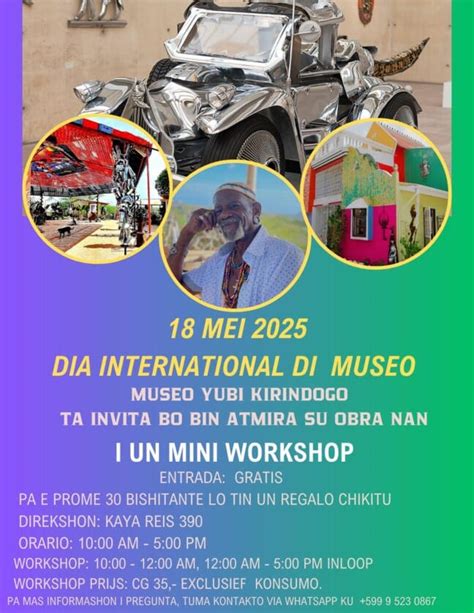 Yubi Ta Duna Un Mini Workshop Riba Dia International Di Museo 18 Di