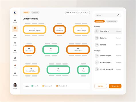 Cheseto Restaurant Pos App Table By Alfian Ramadhan For Agensip Ui Ux